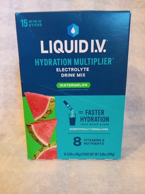 Liquid IV Hydration Multiplier Electrolyte Drink Mix, 15 Stick ...