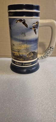 SILENT SUNSET Miller Brewing Co. Terry Redlin Collector Stein Series ...
