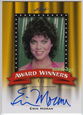2011 POP CENTURY AWARD WINNER AUTO: ERIN MORAN #4/5 LEAF AUTOGRAPH ...