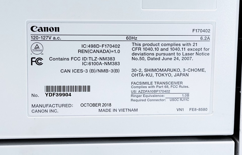 Canon ImageClass MF733CDW Color Laser All-In-One Printer 13803276282| eBay