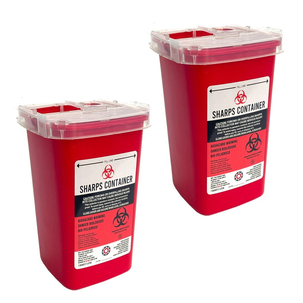 Red Bag Waste And Sharps Container Signs 770+ Red Medical Waste