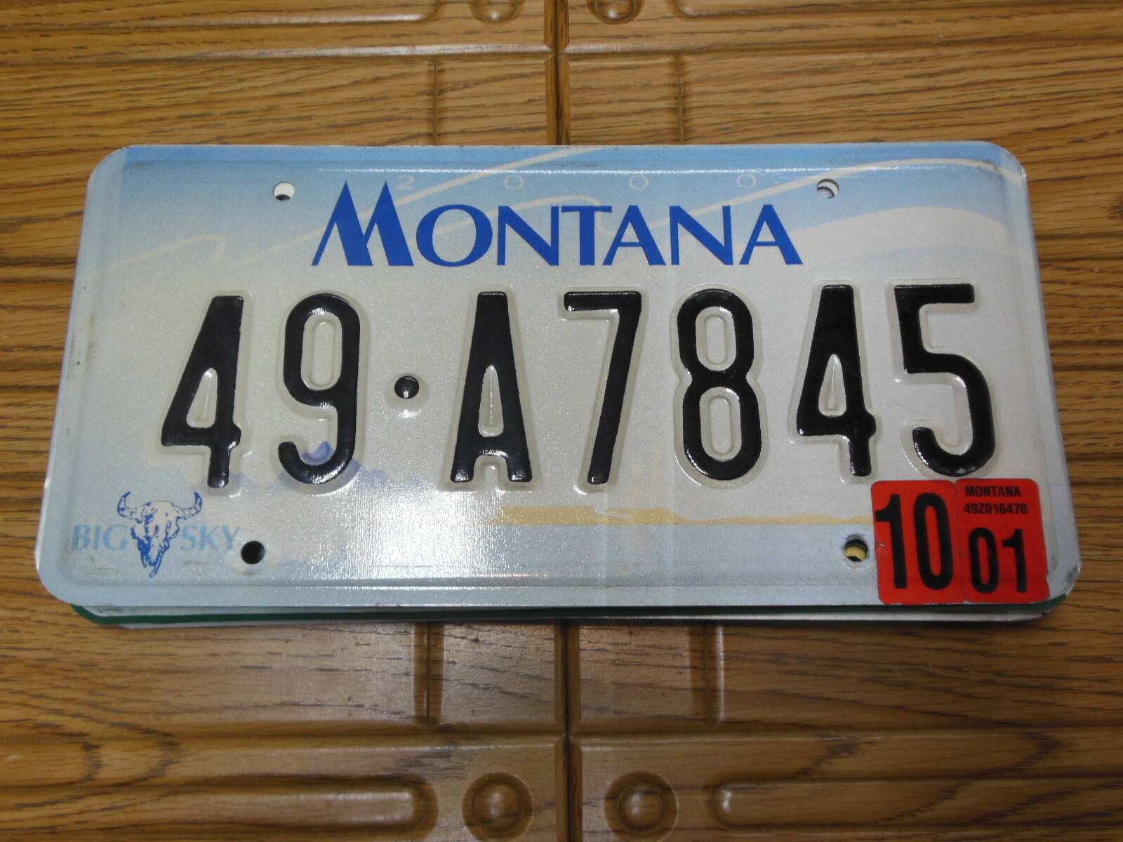 49 A7845 = 2010 Montana Big Sky Country License Plate I Combine ...