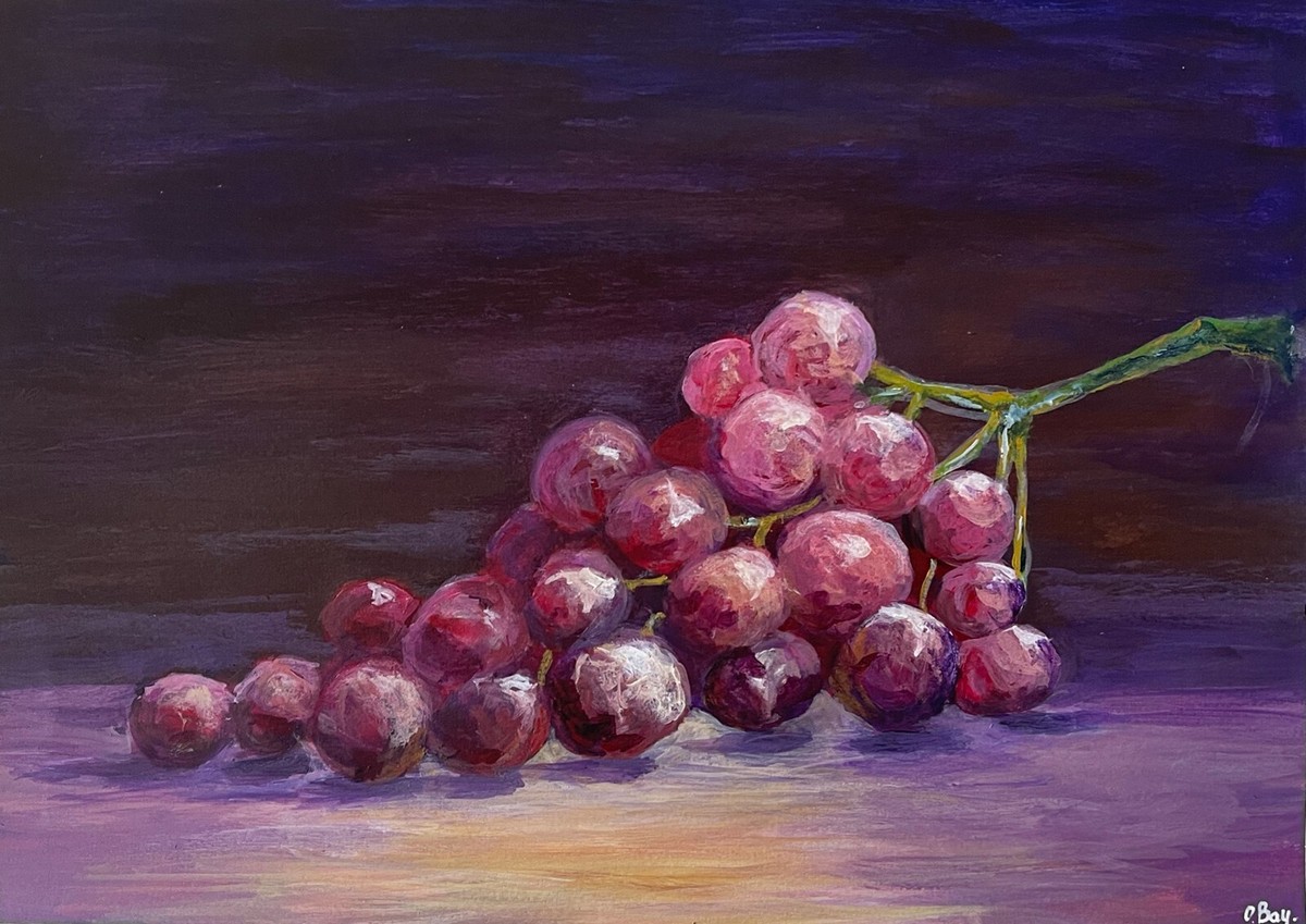 Grapes Painting Acrylic