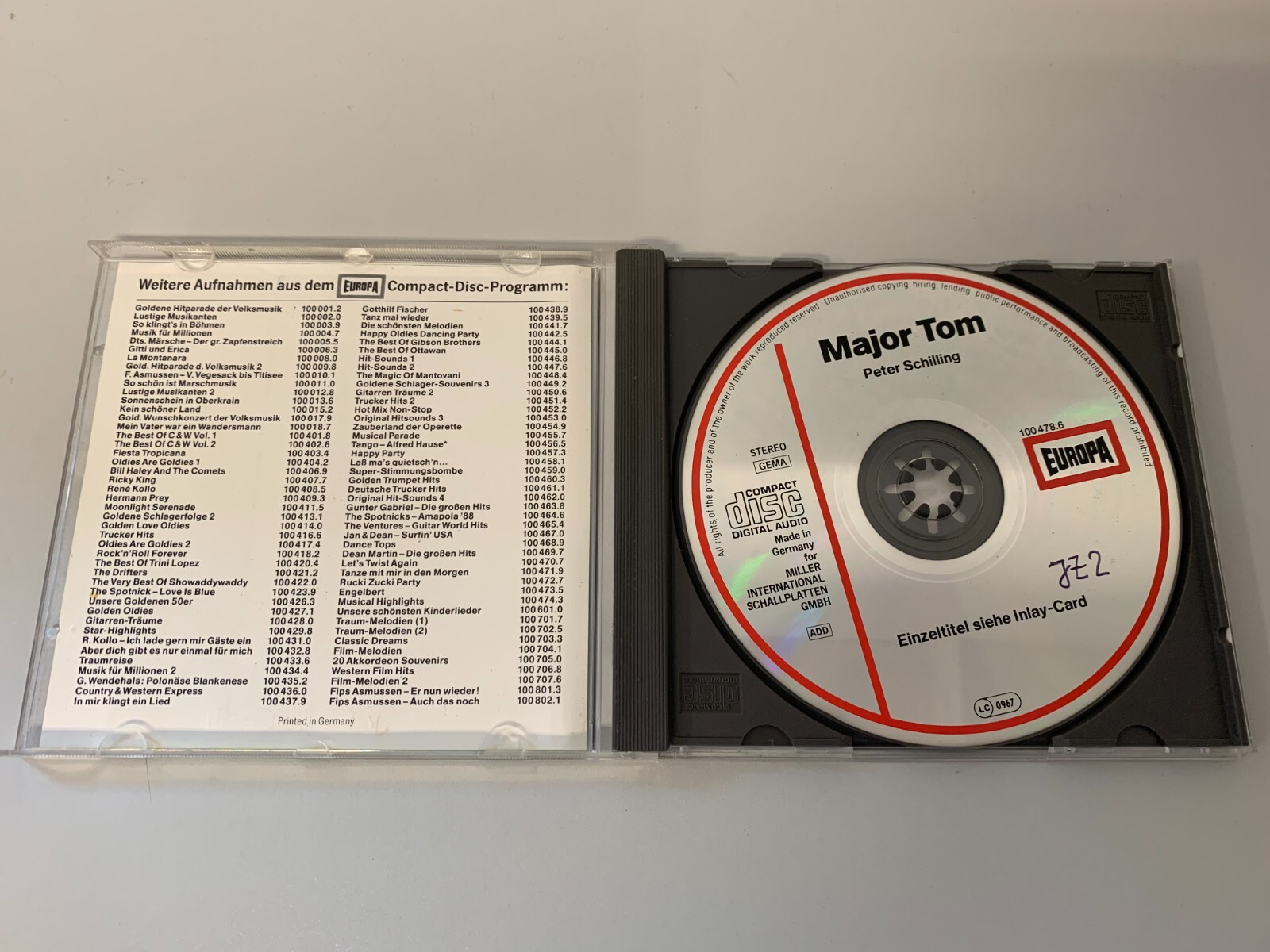 Peter Schilling – Major Tom - CD © 198? - Völlig Losgelöst,Terra ...