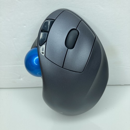 Logitech Logi M570 Wireless Trackball Mouse w/ USB Receiver Blue Ball ...