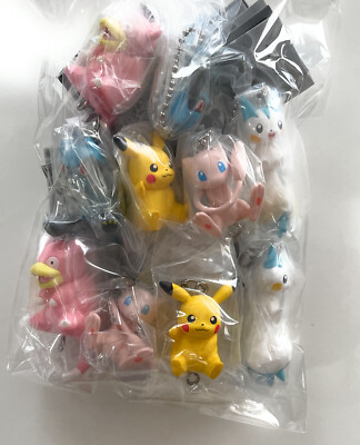 Pokemon Keychain figure tsumande vol.6 Pikachu Mew Slowpoke Pachirisu ...