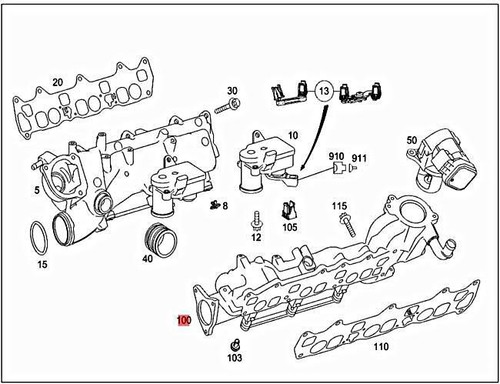 Genuine MERCEDES Air line 6420905437 | eBay
