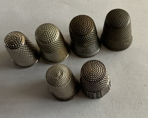 Vintage Thimbles Various Metal & Sizes Lot Of 7 Thimbles | eBay