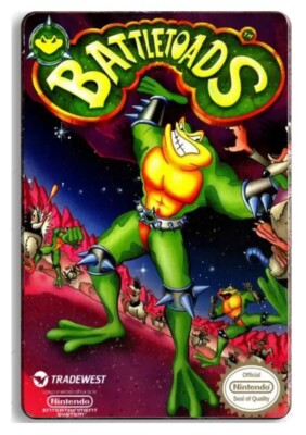 NINTENDO BATTLETOADS TIN SIGN 8"X12" NES BATTLE TOADS VIDEO GAME ART ...