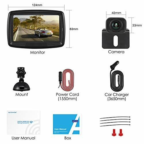 AUTO-VOX CS-2 Wireless Backup Camera Kit with Stable Digital Signal 4.3 ...