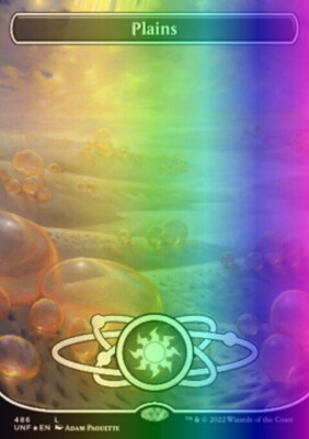 MTG Magic the Gathering Plains (486/689) Unfinity LP FOIL | eBay