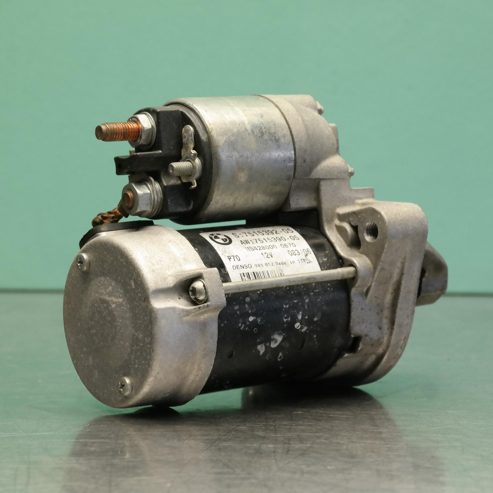 BMW 3 SERIES STARTER MOTOR #E5175 E46 M54 (DENSO) 7515392; DENSO 428000 ...