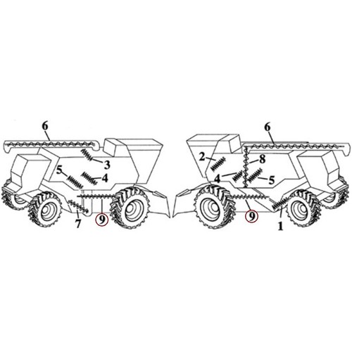 AH130425 New LH Shoe Grain Supply Auger Fits John Deere Combine 9400 ...