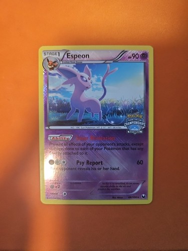 Pokemon Card Espeon 48/108 Dark Explorers Foil Holo Promo National LP ...