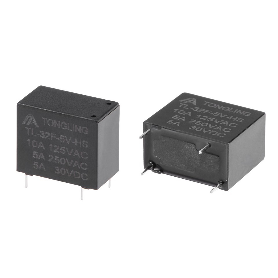 5Pcs TL-32F-5V-HS DC 5V Coil SPST 4 Pin PCB Electromagnetic Power Relay ...