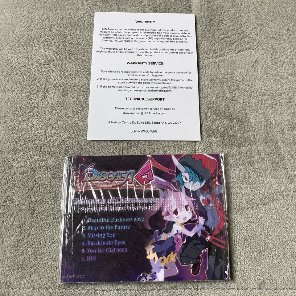 Disgaea 6 Defiance of Destiny Unrelenting Edition/Nintendo Switch EUC ...