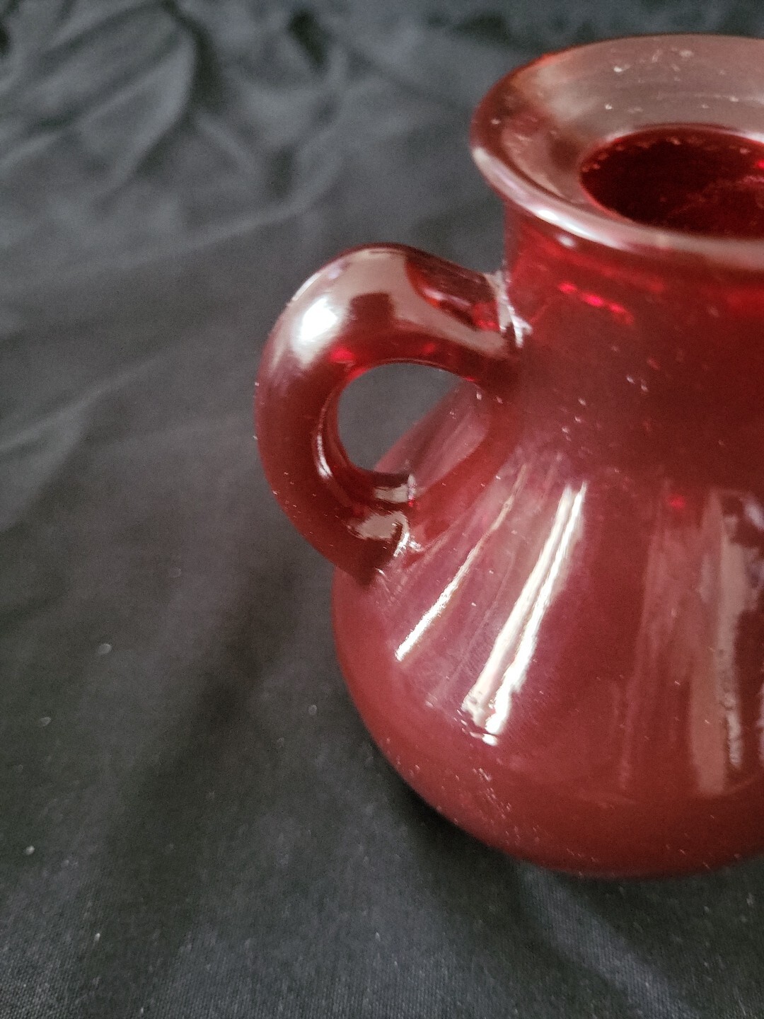 Vintage AVON Ruby Red Strawberry Bath Foam Glass Pitcher Perfume Bottle ...