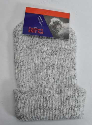 Durable Heavy Gauge Cashmere Knit Hat Adult Unisex Gray Stocking Cap NWT 650021479202 | eBay