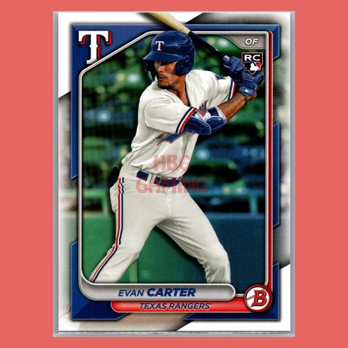 Evan Carter RC #46 Rookie Baseball Card Texas Rangers | 2024 Bowman | eBay
