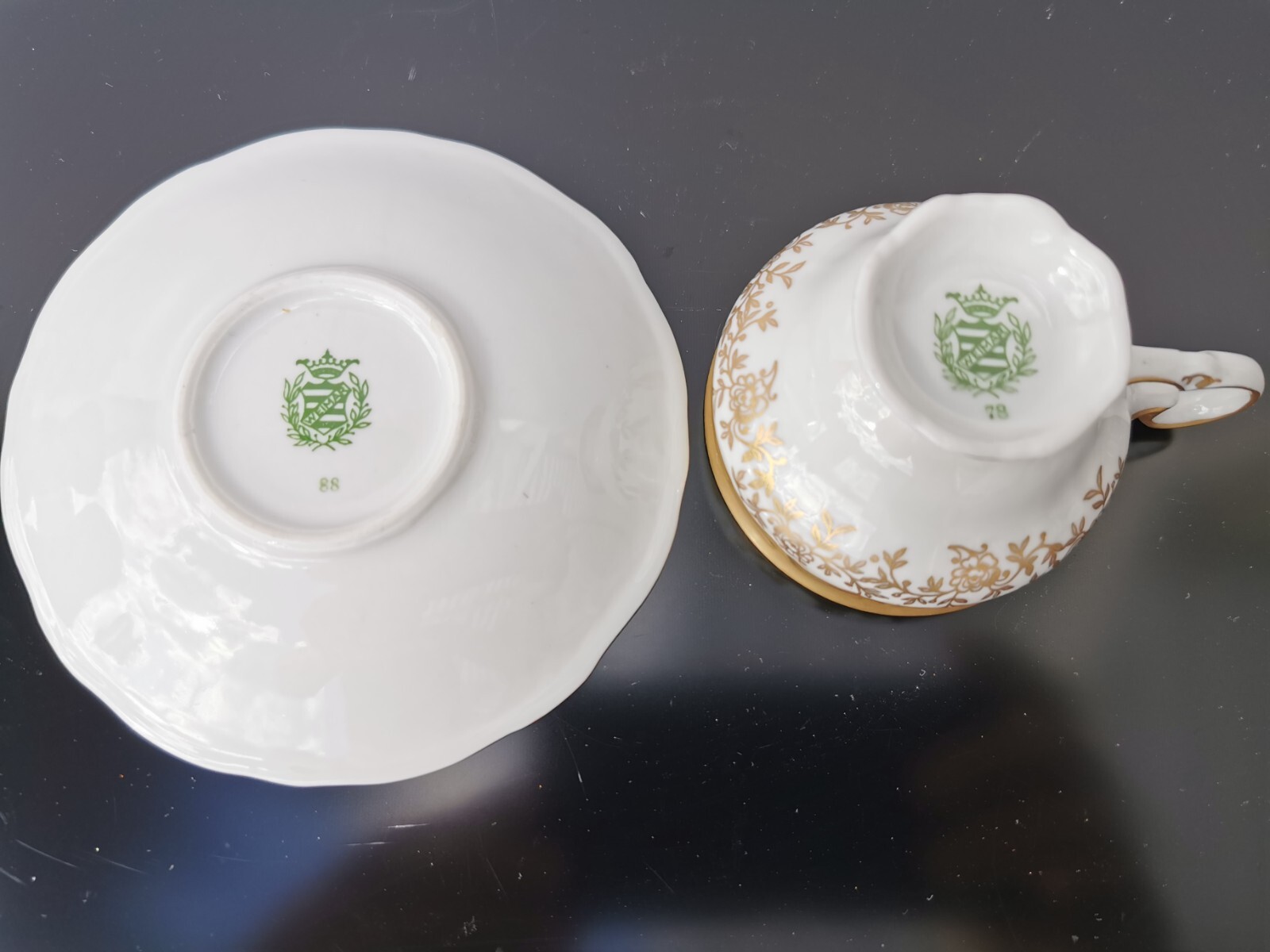 Antiques Beautiful Weimar Porcelain Tea Coffee Cup and Saucer Germany ...