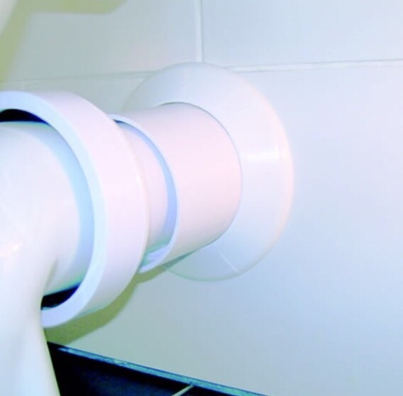 Pipe Cover/Shroud WHITE Ideal For Soil Waste Loo W.C Toilet Bathroom ...