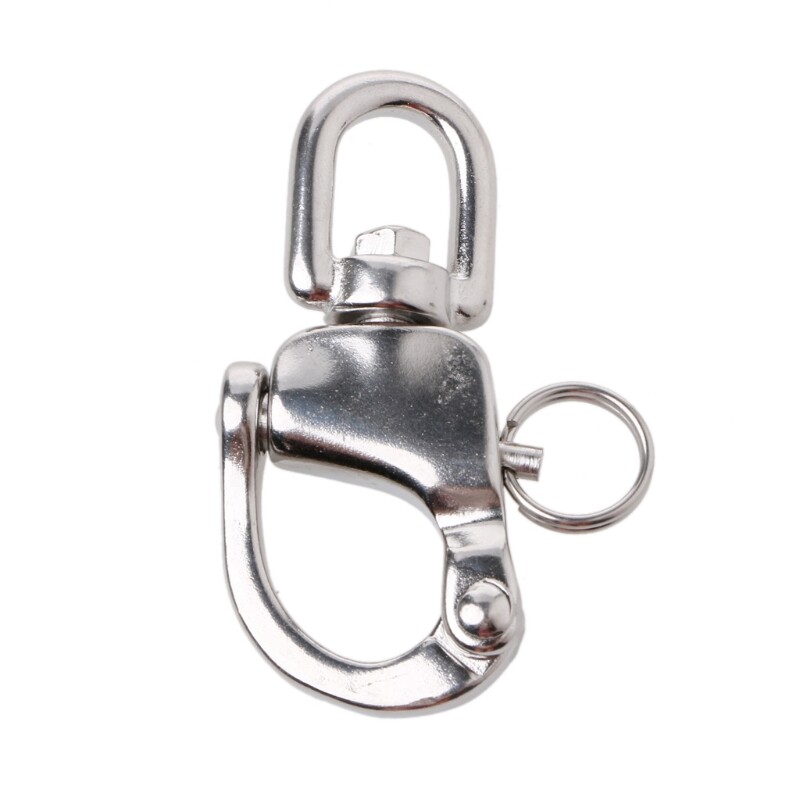 Stainless Steel Rigging Sailing Fixed Bail Snap Shackle Fixed Eye Snap ...