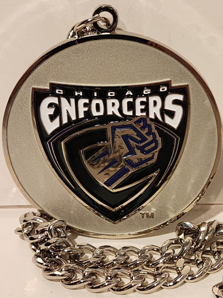 XFL Chicago Enforcers 15" Chain 2.5" Round Pendant 2001 | eBay
