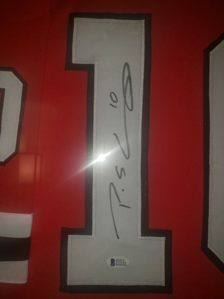 PATRICK SHARP AUTOGRAPHED BLACKHAWKS JERSEY JSA COA FRAMED | eBay