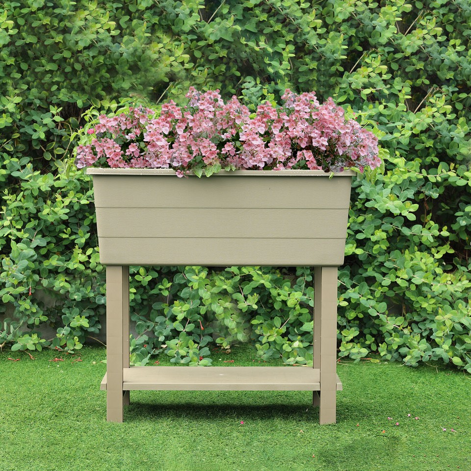 Aoodor 3Pcs Elevated Raised Planter Box w/Water Level Indicator for ...