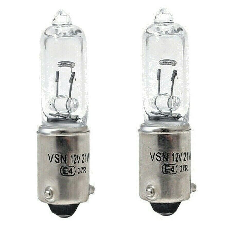 2 x H21W Halogen Bulb Indicator Car Clear Bulbs BAY9S R435 12v 21w ...