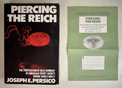 Piercing The Reich - Joseph E. Persico (1979 HB Book w/DJ/*BONUS) VG+ ...