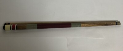 Vintage Pool Cue Wrapped Handle Black Brown Red Splices Billiards | eBay