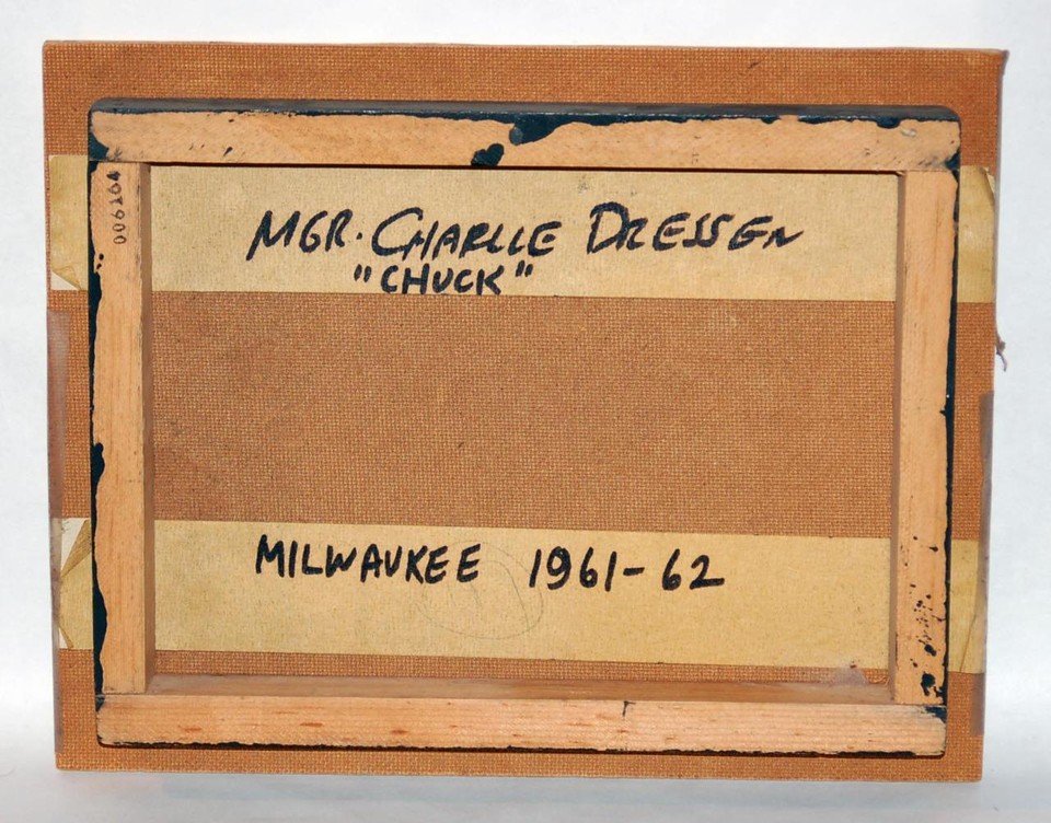 CHARLIE "CHUCK" DRESSEN 1960-61 MILWAUKEE BRAVES MANAGER 11X14 MOUNTED ...