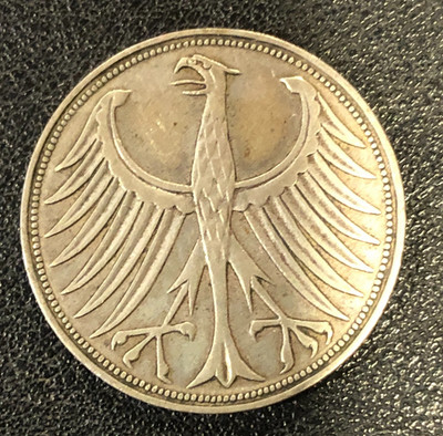 1951 D Germany German 5 Five Mark World Coin SILVER | eBay