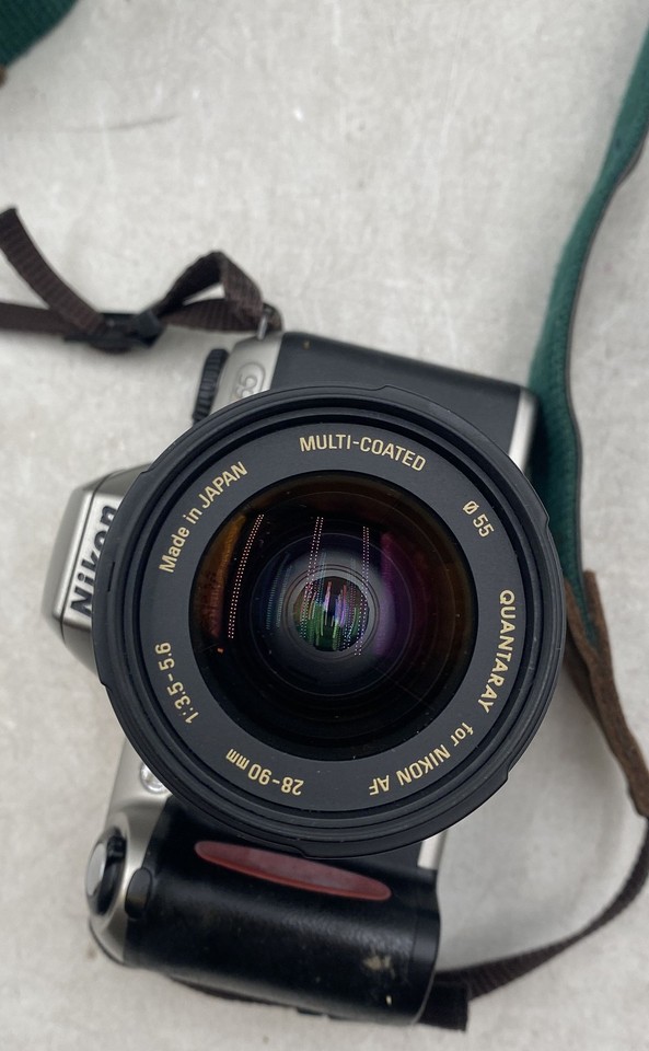 Nikon N65 Silver Black Multi Coated Lens 35mm SLR Film Camera With Case ...