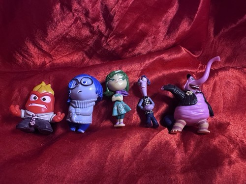 LOT of 5 Disney/Pixar “Inside-Out” Mini-Figures! Anger Sadness Disgust ...