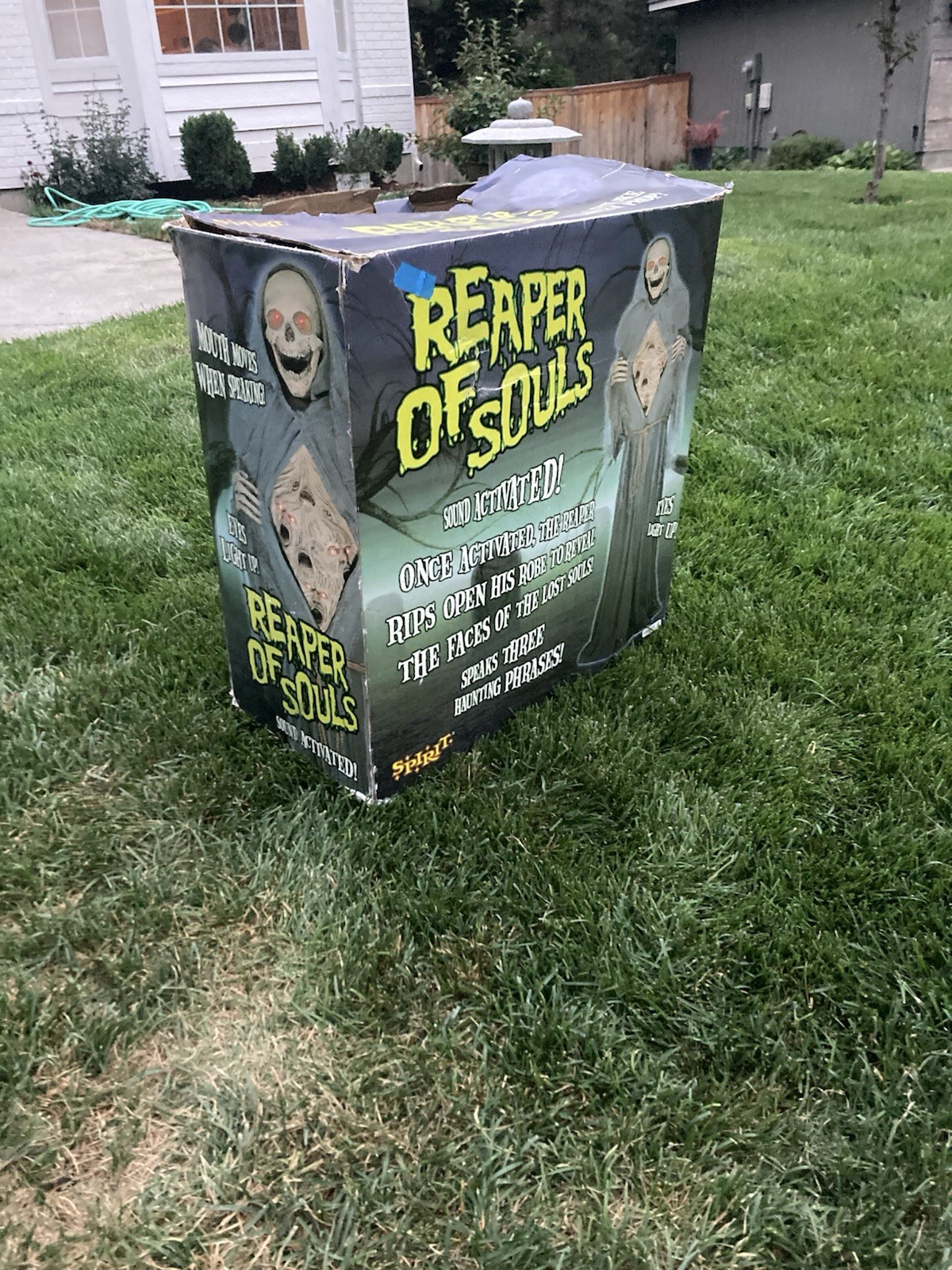 Spirit Halloween Reaper Of Souls, Retired Halloween Sound Activated ...