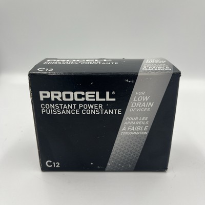 Duracell Procell Alkaline Batteries C PC1400 - 12 Batteries EXP March ...