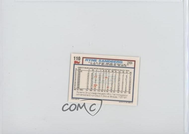1992 Topps Micro Box Set Ryne Sandberg #110 HOF | eBay