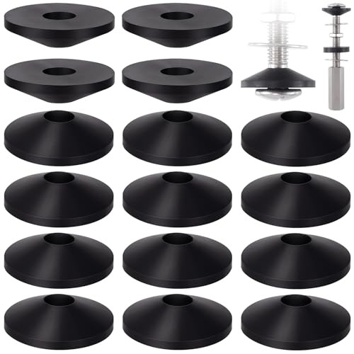 16pcs M8 Toilet Bolt Rubber Washer, Leak-Proof Conical Faucet Sealing ...