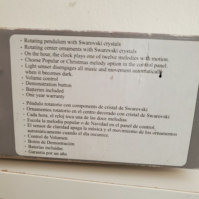 Seiko QXM481BR 12 Melodies in MOTINO Wall Clock Swarovski Crystals for ...