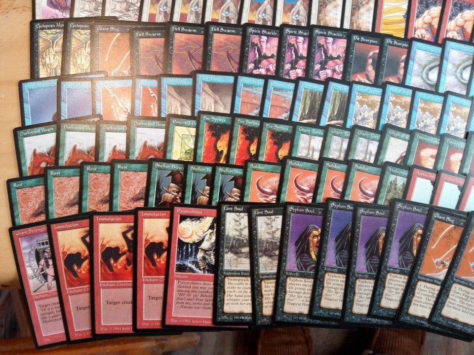 MTG Magic 189x Old School Cards! All English Legends, Antiquities ...