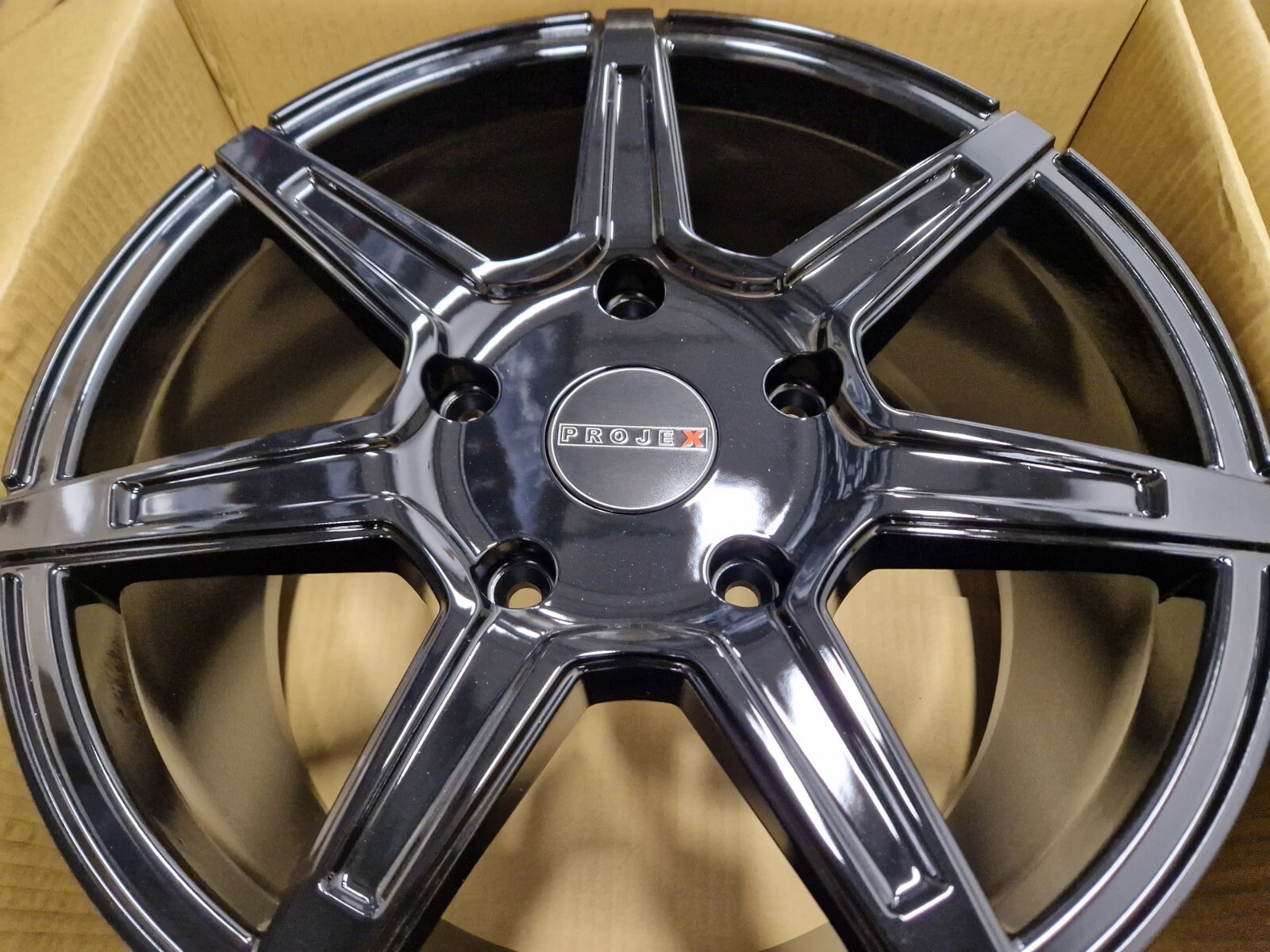 Projex Brute 18" Ford Transit Custom Gloss Black Alloy Wheels. MSRT ...