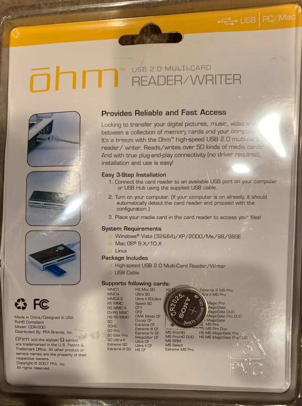 Ohm USB 2.0 Multi-card MEMORY CARD Reader / Writer Reads 50 Cards | eBay