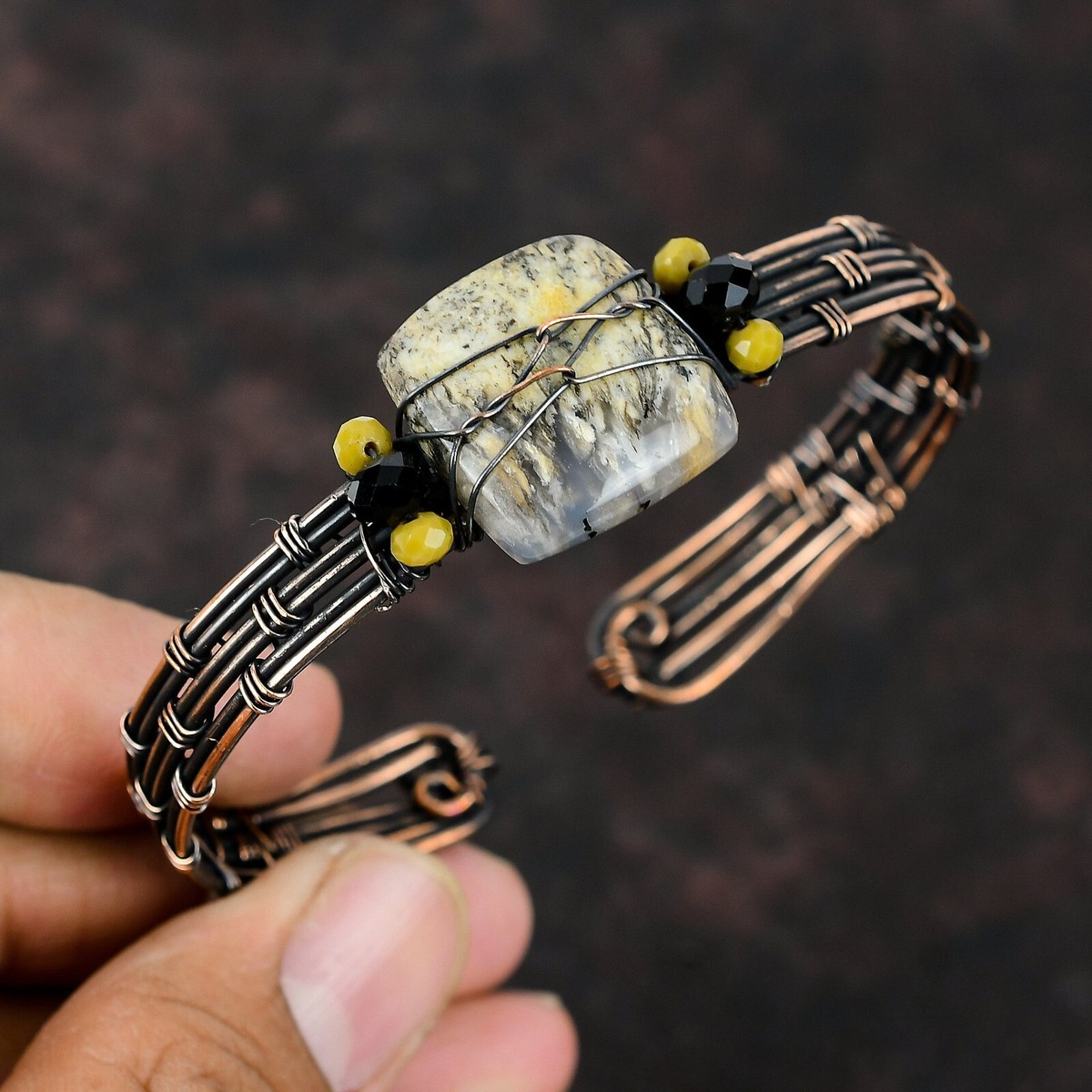 Wire Wrapped Bangles Create Your Own Wave Pattern Wire Wrapped