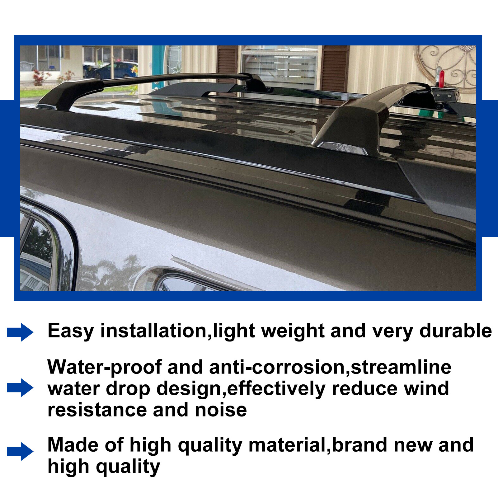 For 2017-2023 GMC Acadia Roof Rack Cross Rail Cross Bar Package Luggage ...