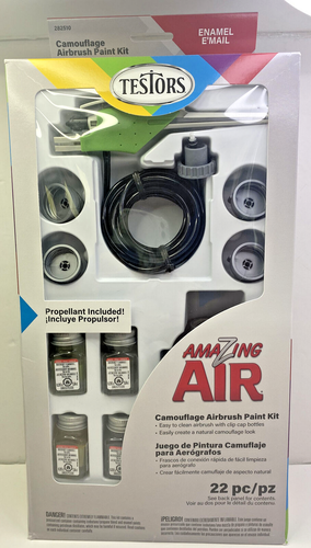 Testors Amazing Air Camouflage Airbrush Paint Kit Enamel W/Propellant ...