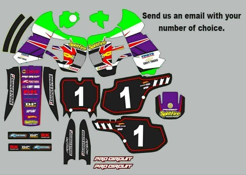 1988-2004 Kawasaki KX500 Decal Kit | Graphic Kit | KX 500 Decals logo ...