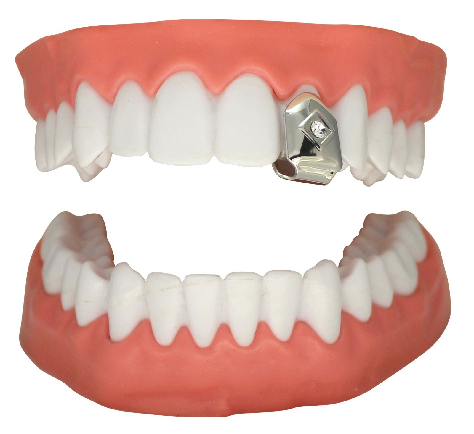 Cz Single Tooth Grill Cap Grillz Teeth w/Mold 14k Gold Plated Hip Hop ...