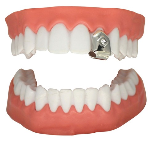 Cz Single Tooth Grill Cap Grillz Teeth w/Mold 14k Gold Plated Hip Hop ...